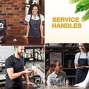 Yeshone 50 Pcs Loud Hand Bell Silver Call Bell Dinner Bell Service Bell Small Bell Classroom Bell for Food Line Care for the Sick and Elderly Alarm Ringing Call for Pets Jingles Weddings Decoration