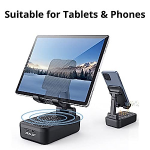 ZEALOT Bluetooth Speakers with Cell Phone Stand, Wireless Speaker,Outdoor,Portable Speaker with Phone Stand,Compatible with Phones&Tablets,HD Surround Sound,Anti-Slip Phone Holder Speaker for Gifts