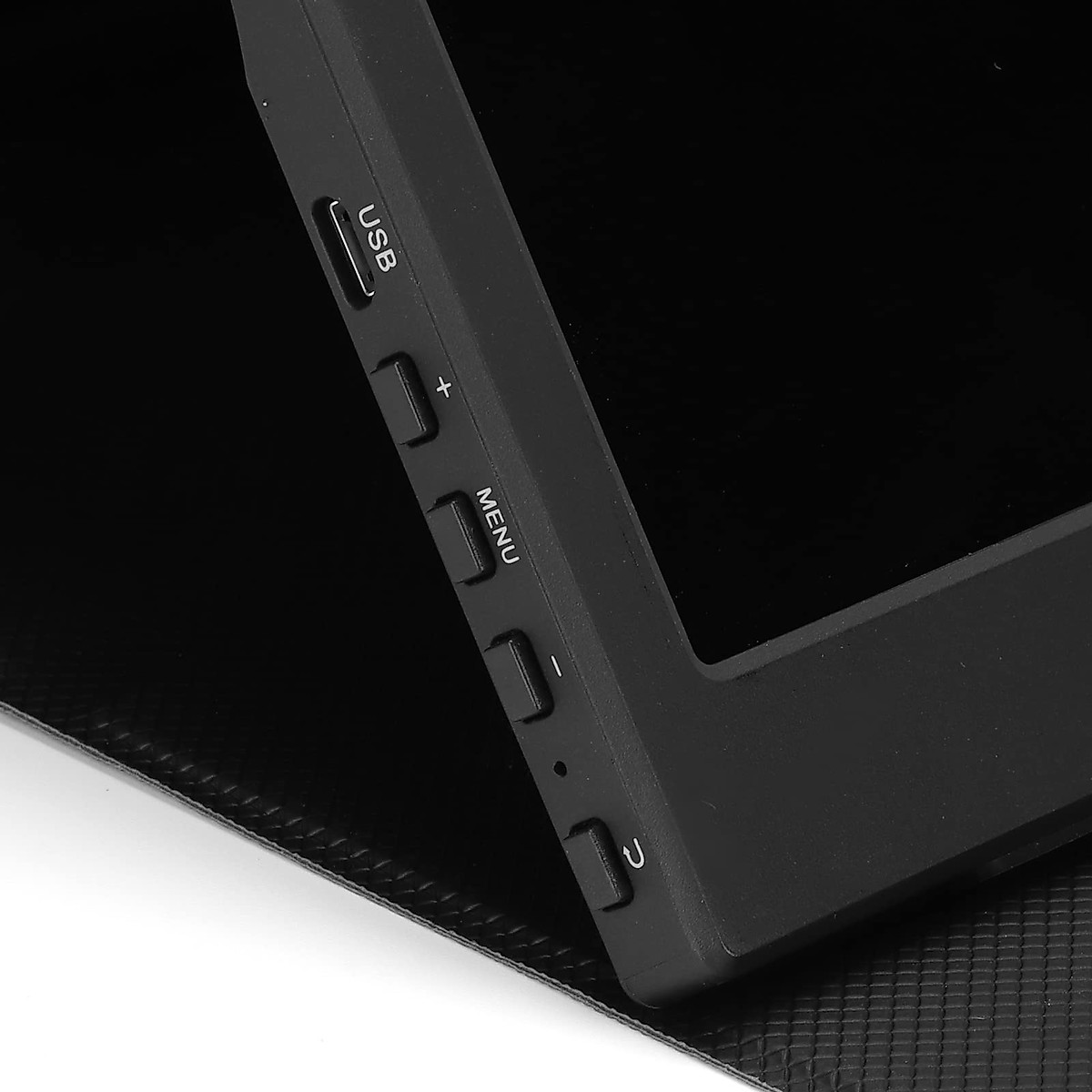 Portable Monitor, 1920X1080 Resolution HDR 15.6 Inches, Dual Stereo Speakers, PU Leather Case, Full View for More Clarity Suitable for PC, Cell Phone, PS3