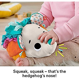 Fisher-Price Newborn Toy Cuddle ‘N Snuggle Hedgehog Plush with Sounds and Textures for Infant Sensory Play Ages 3+ Months