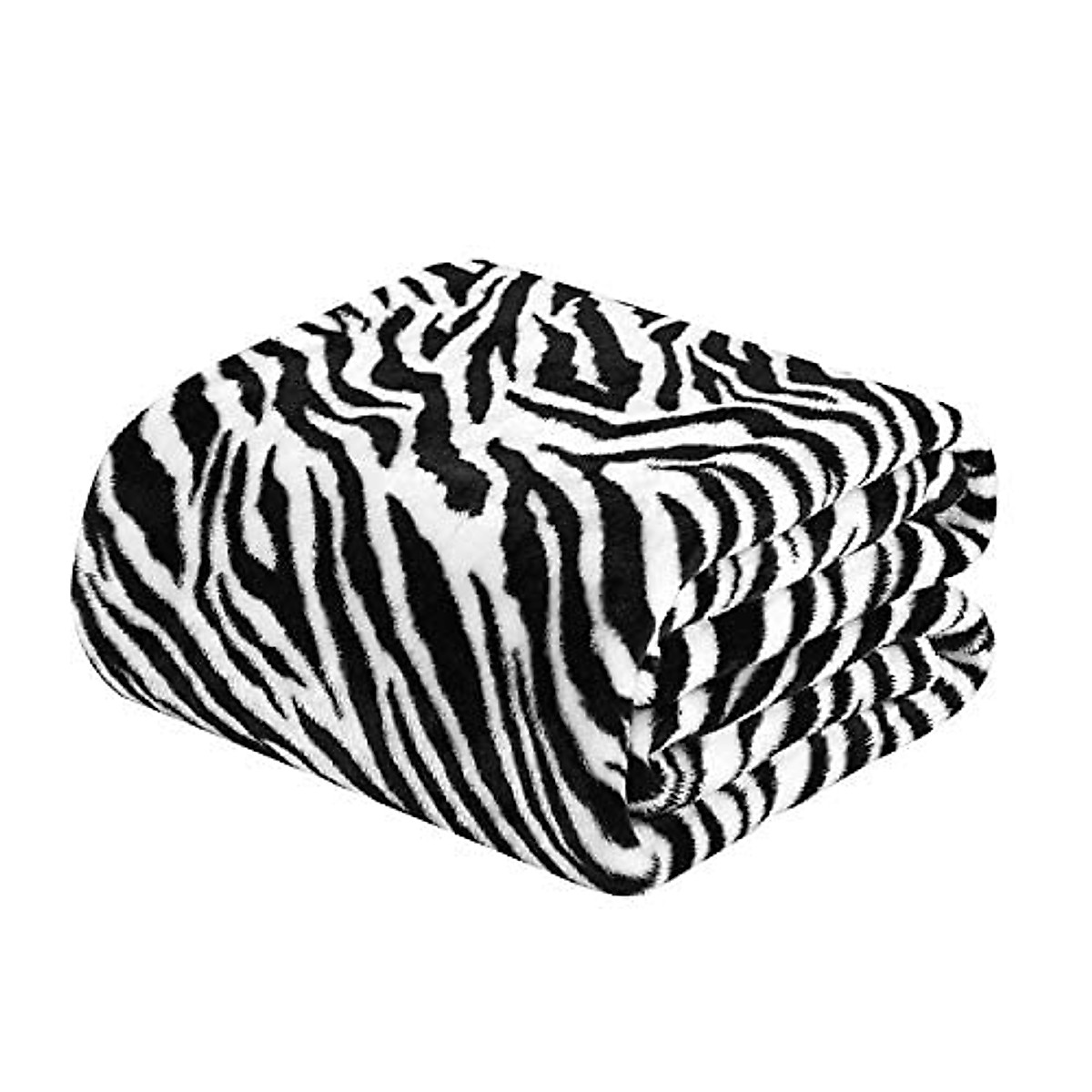 MERRYLIFE Zebra Print Throw Blanket Lightweight Soft Plush Couch Bed Sofa Blanket 60" 90"