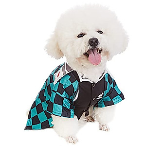 Impoosy Dog Halloween Costume Cute Pet Clothes Puppy Cosplay Shirts for Small Medium Large Dog Clothing Outfits (M,Green)