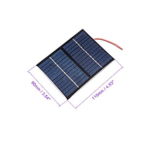 DMiotech 12V 1.5W 115mm x 90mm Mini Solar Panel Cell for DIY Electric Power Project