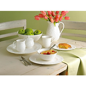 Lenox Opal Innocence Carved 4-Piece Place Setting, 4.95 LB, White