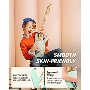 Donner 30 Inch Junior Electric Guitar Beginner Kit ST Style Mini Electric Guitar Starter Package for Teens with Amp, 600D Bag, Tuner, Picks, Cable, Strap, Extra Strings DSJ-100