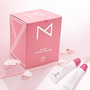 M - PACK OF 25 Brow Eyebrows Aftercare Gel Ointment For Microblading, Powder Brows & Permanent Make Up Procedure - Anti-Inflammatory, Better Pigment Retention 10g/0.34 fl oz