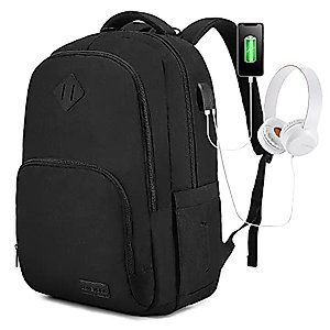LOVEVOOK Laptop Backpack for Women Men, Classical 17" Laptop Bag for Work Travel, Fashion Daypack