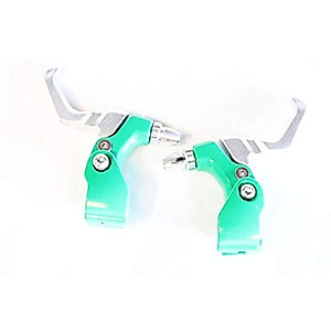 Big Roc 57BLF222PAG Brake Lever, Free Sty/Forge Alloy/Silver+Paint Green