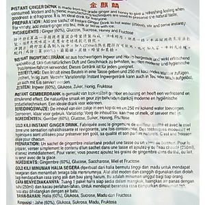 Gold Kili All Natural Instant Caffeine-free Ginger Drink, 20-Count Bags (Pack of 3)