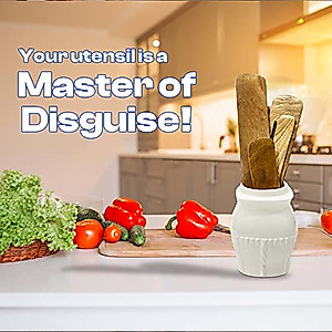 Spurtles Kitchen Tools As Seen On TV, 5 PCS Wooden Spurtle Set, Spurtles Kitchen Tools Wooden for Cooking in Nonstick Cookware, for Salad Mixing, Serving, Spreading, Stirring & Folding