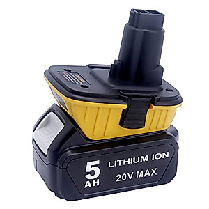 Lasica 2Pack DCA1820 Replacement for DeWalt Battery Adapter, Replacement for DEWALT 18V to 20V Adapter Compatible with Dewalt 20V or 20V/60V Max Lithium Battery DCB606 DCB609 DCB201 DCB204 DCB206