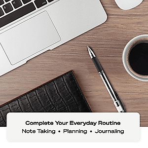 Black Gel Pens with Gel Grip, 12 Bulk Pens, Black Pen with 0.7mm Medium Points, Gel Office Pens for Office Supplies, School Supplies, & Home Supplies, Black Gel Ink Pens Bulk, Black Pens by Uniball