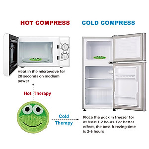 Large Kids Boo Boo Ice Pack,2 Packs Cute Heat Cold Gel Beads Packs for Kid's Fever,Pain Relief,Wisdom Teeth,First Aid and Neck, Head, Arms, Legs Injuries.