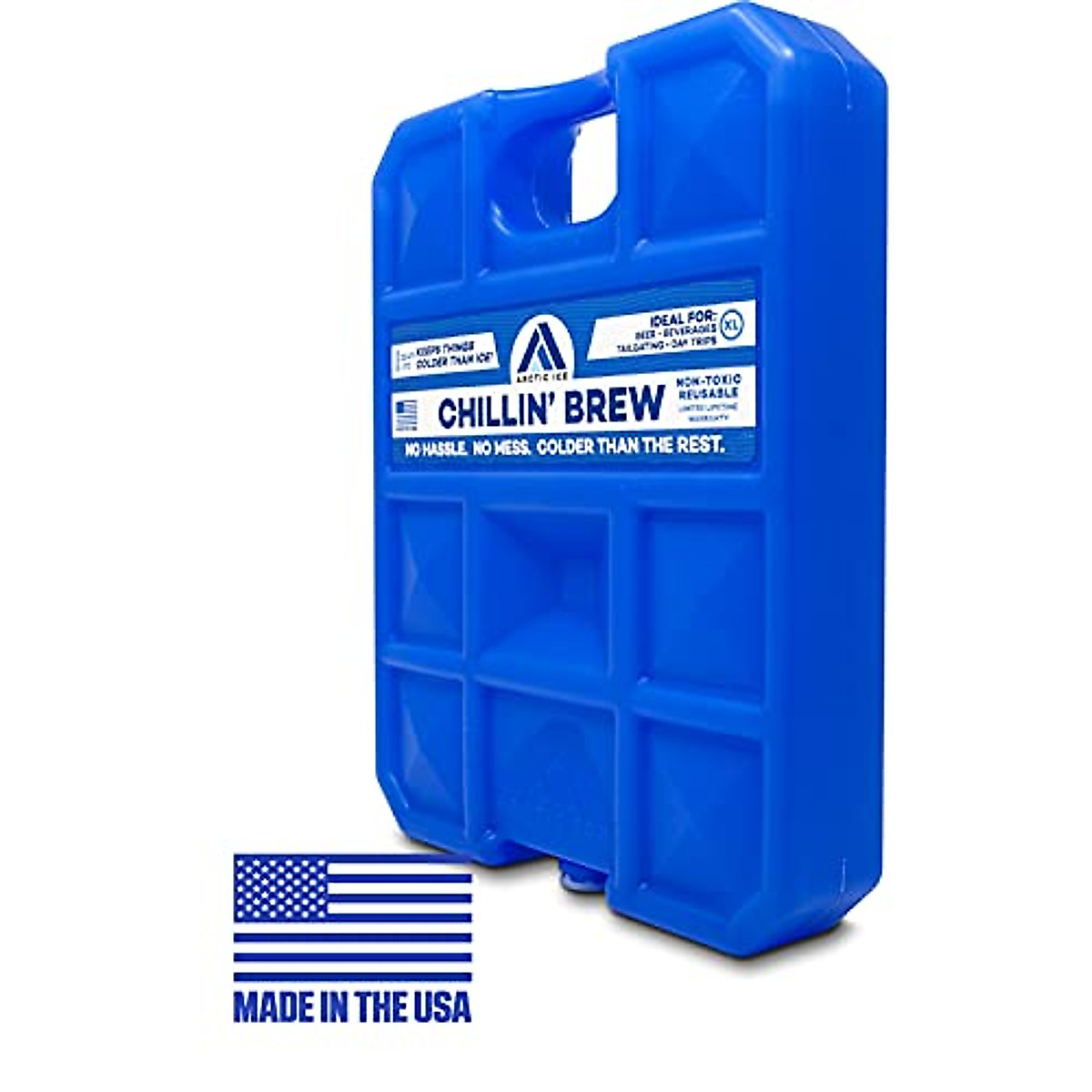 ARCTIC ICE Chillin' Brew Series, Long Lasting Reusable Ice Pack, Blue, XX-Large, 10 lb.
