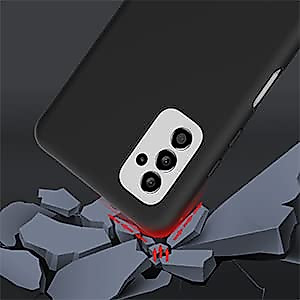 ZTOFERA Crossbody Case for Samsung Galaxy A13 5G with Lanyard Strap Adjustable Rope Liquid Silicone Soft Cover,Black