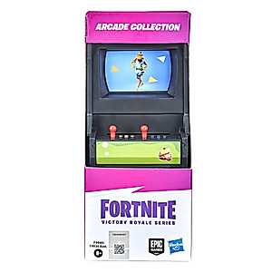 Fortnite Victory Royale Series Arcade Collection Purple Arcade Machine Collectible Toy with Accessories - Ages 8 and Up, 6-inch