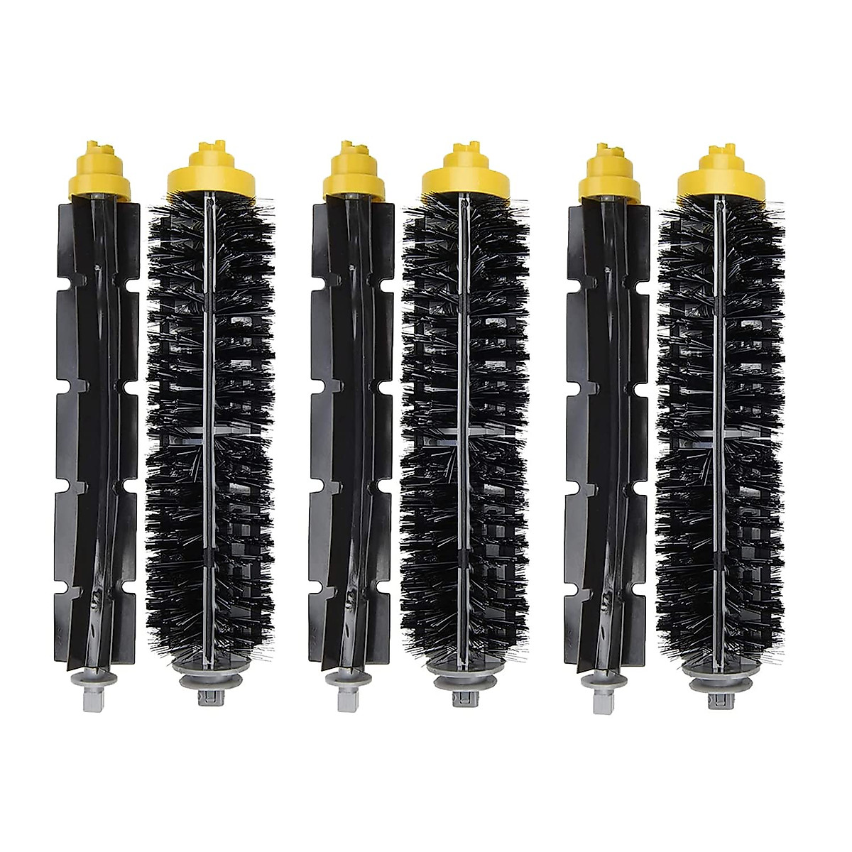 PELLYDA Replacement Parts for IRobot Roomba 600&700 Series,Roomba 614 620 630 635 640 645 650 655 660 675 680 690 695 760 770 780 Vacuum Cleaner(3 Sets Replacement Bristle & Flexible Beater Brushes)