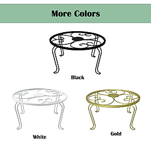 HAINARverS New Metal Plant Stands 5-Pack Black