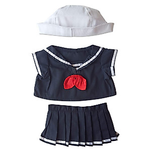 Sailor Girl Outfit Teddy Bear Clothes Fits Most 14" - 18" Build-a-bear and Make Your Own Stuffed Animals