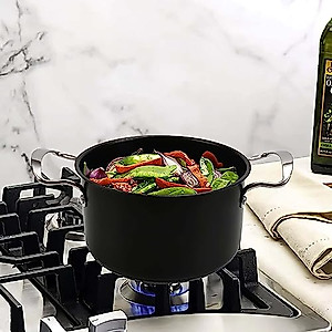 Induction Pots and Pans, Stainless Steel cookeware set 6pcs With Lid, Induction Cookware For Oven & Dishwasher Safe