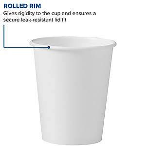 Solo 370W-2050 10 oz White SSP Paper Hot Cup (Case of 1000)