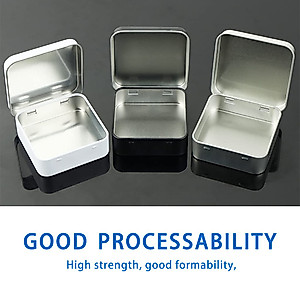 JONbinbkl Storage For Case With Lid Tinplate Box Keeping Home Dorm Candy For Condom Storage, Silver