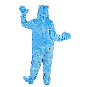 Adult Care Bears Classic Grumpy Bear Costume Grumpy Bear Onesie Suit for Men and Women Medium