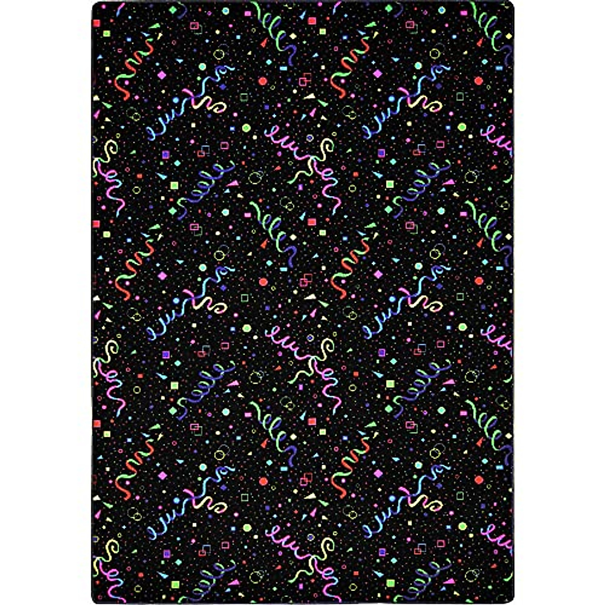 Joy Carpets Fluorescent Celebration 4' x 6' Area Rug