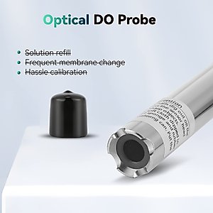 Mxmoonfree Optical Dissolved Oxygen Meter, 16 Ft Optical DO Probe with a Storage Case