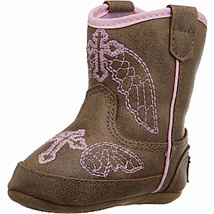 M&F Western Kids Baby Girl's Baby Bucker Gracie (Infant/Toddler) Brown/Pink 3 Infant M