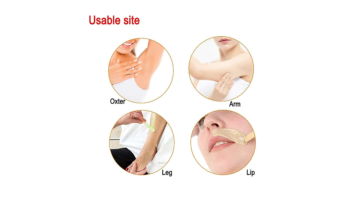 All Natural Wax Applicator Sticks - 200 Pieces for Body Waxing