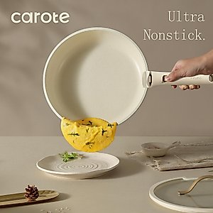 CAROTE 19pcs Pots and Pans Set, Nonstick Cookware Set, Kitchen Cookware Sets with Removable Handle, RV Cookware Set, Oven Safe