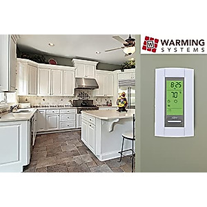 30 Sqft Mat, Electric Radiant Floor Heating System with Digital Floor Sensing Thermostat, Includes 2 Floor Temperature Sensors and Installation Monitor, Heated Floor System, Radiant Floor Heating Mat