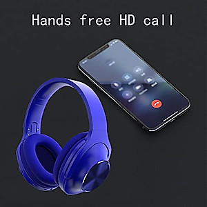 Foldable Bluetooth 5.0 Headset Over Ear, Fashion Wireless Subwoofer Stereo Bluetooth Sport Headphones with 2 Modes for Music Sports Computer Game Comfortable Wear