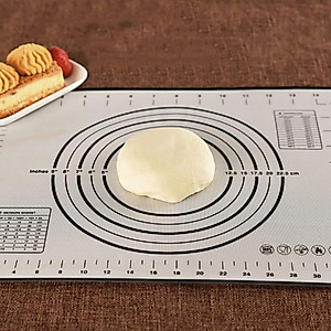 Maserfaliw Baking Mat Rolling Sheet Silicone Baking Mat Pad Non-Stick Bakeware Flour Pastry Carpet - Red 26 x 29cm, Essential for Home Life, Can Be Used As