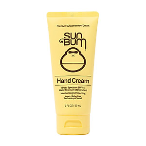 Sun Bum Original SPF 15 Sunscreen Hand Cream | Broad Spectrum Moisturizing Sunblock with Vitamin E | Hawaii 104 Act Compliant (Octinoxate & Oxybenzone Free) | Travel Friendly | 2 oz