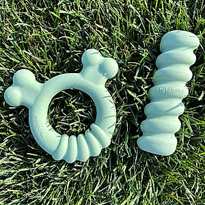 Nylabone Sensory Material Puppy Chew Toy Ring, Toys for Teething Puppies, Chicken Flavor, Small - Up to 25 lbs, 1 Count