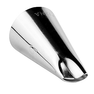 Restaurantware Pastry Tek Petal Tip 1 Reusable Decorating Cake Tip - #59S Dent-Resistant Stainless Steel Rose Frosting Tip Dishwasher-Safe Decorate Cupcakes Cakes or Cookies