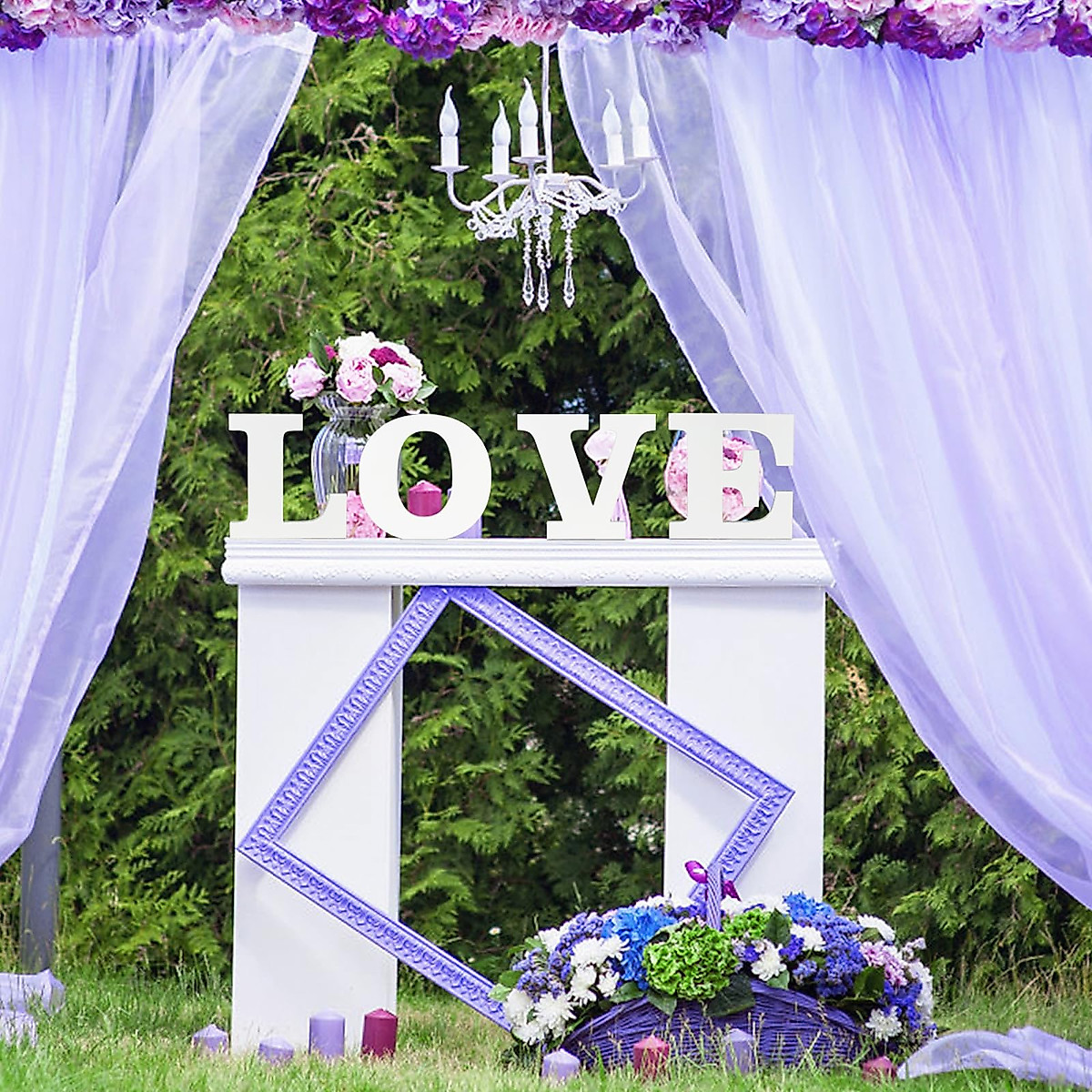 12 Inch White Wood Letters, Extra Large Unfinished Wooden Letters for Wall Decor, Printable Alphabet Letters Free Standing Solid Letters for Home Bedroom Wedding Birthday Party DIY Craft, Letter K