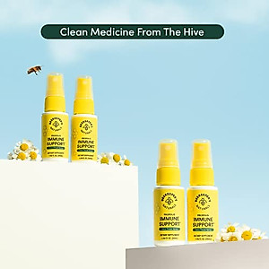 BEEKEEPER'S NATURALS Propolis Throat Spray - 95% Bee Propolis Extract - Natural Immune Support & Sore Throat Relief - Antioxidants, Keto, Paleo, Gluten-Free (1.06 oz)