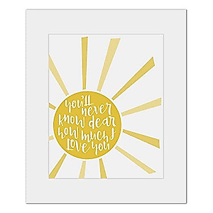 You Are My Sunshine inspired song lyric wall art print, music poster home decor gift for bedroom living room baby nursery