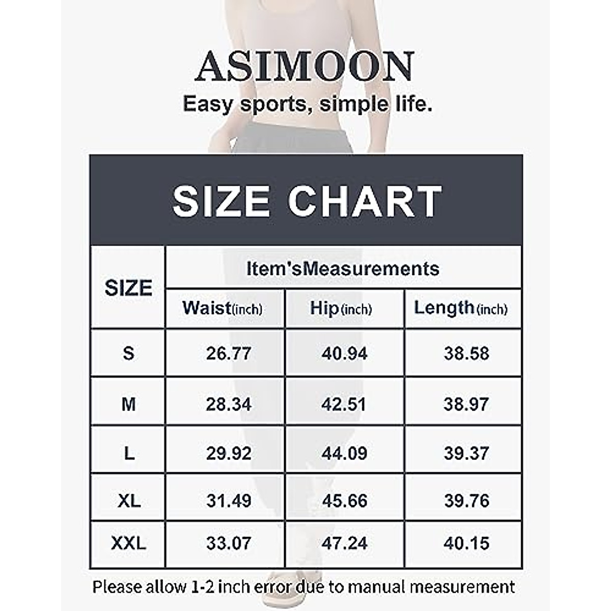 ASIMOON Sweatpants Women with Pockets Loose Lightweight Stretch Yoga Lounge Pants Comfy Drawstring Workout Jogging Pants (US, Alpha, Small, Regular, Regular, Black)