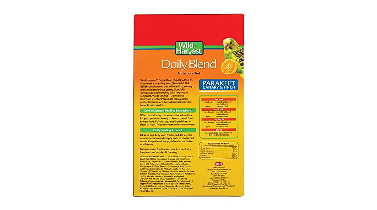 Wild Harvest Daily Blend for Small Birds - 2lb Seed