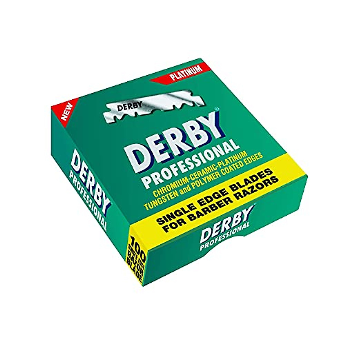 Derby Professional Single Edge Razor Blades, 100 Count (Pack of 2)