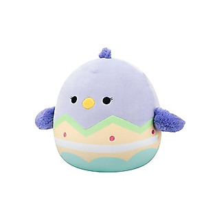 Squishmallows Original 12in Tulip The Purple Chick in Multicolored Easter Egg – Official Jazwares Easter Plush (Medium-Sized)