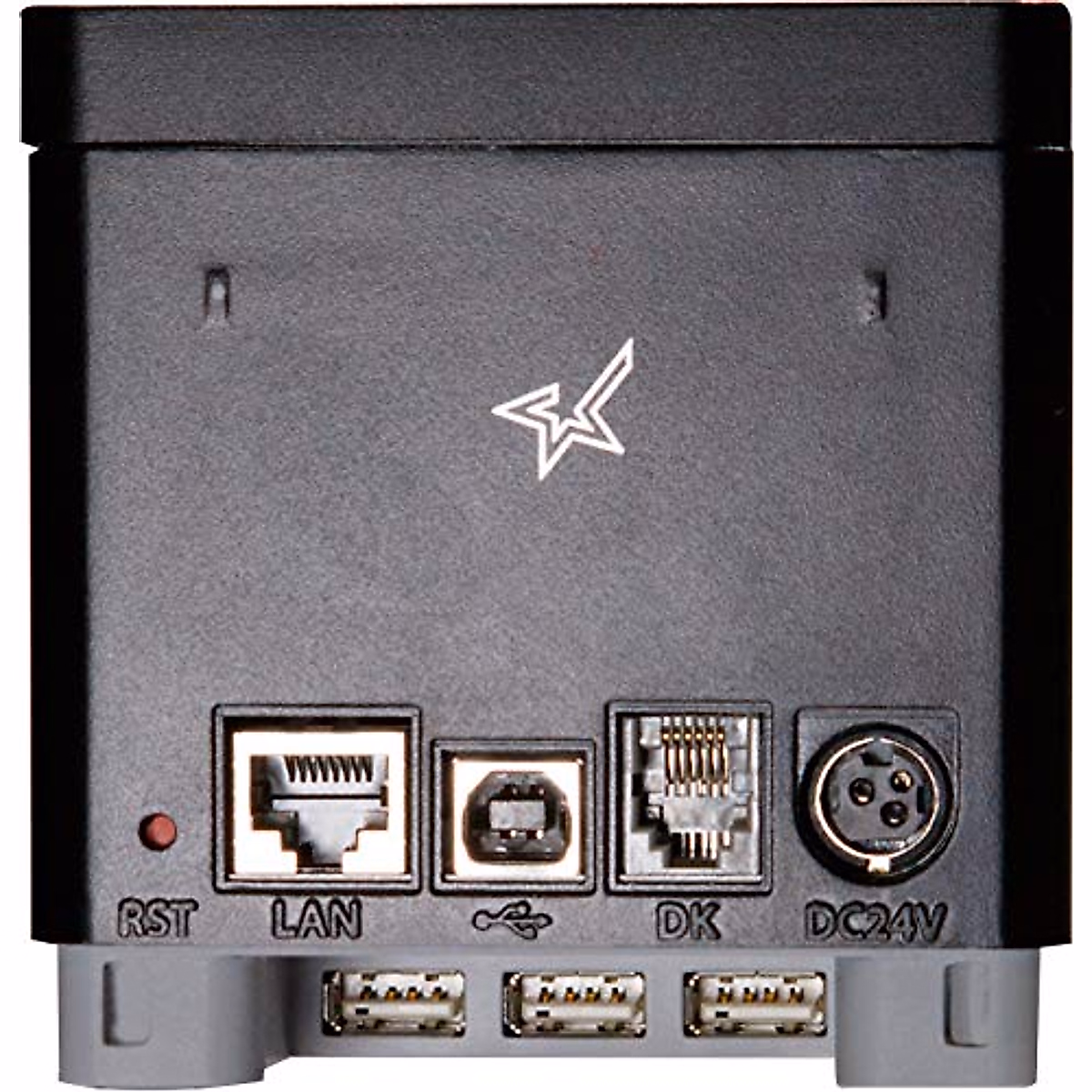 Star Micronics mC-Print2 2-inch Ethernet (LAN) / USB / Bluetooth / Lightning Thermal POS Printer with CloudPRNT, Peripheral Hub, Cutter, and External Power Supply - Black