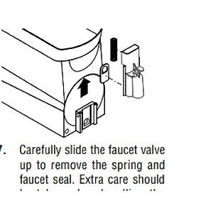 White Faucet Valve, Replaces BUNN 32191