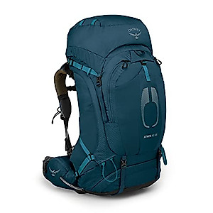 Osprey Atmos AG 65 Men's Backpacking Backpack, Venturi Blue, Large/X-Large & Osprey Hydraulics Bite Valve Cover, One Size