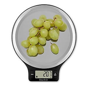Starfrit 093765-006-0000 Electronic Kitchen Scale, Silver