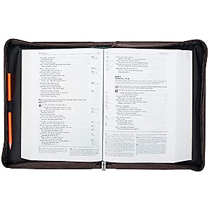 Personalized Custom Bible Cover for Men Brown Philippians 4:13 Faux Leather Christian Gift for Father, Brother, Son, Grandpa, Grandson Laser Engraved Imprinting Your Text Name (Medium)